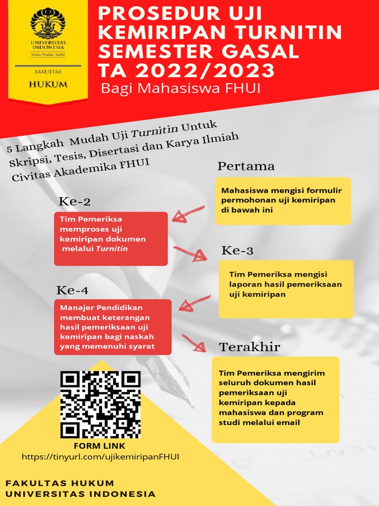 Prosedur Uji Kemiripan Turnitin SEMESTER GASAL TA 20222023 | PDF