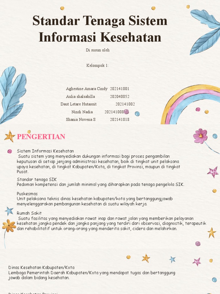 Standar Tenaga SIK Kel 1 | PDF