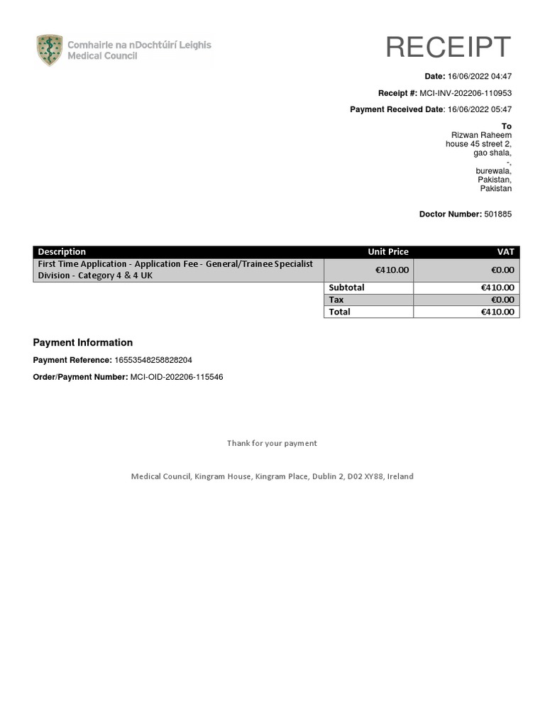 First Time Application-MCI-REQ-202203-203658 | PDF | Government ...