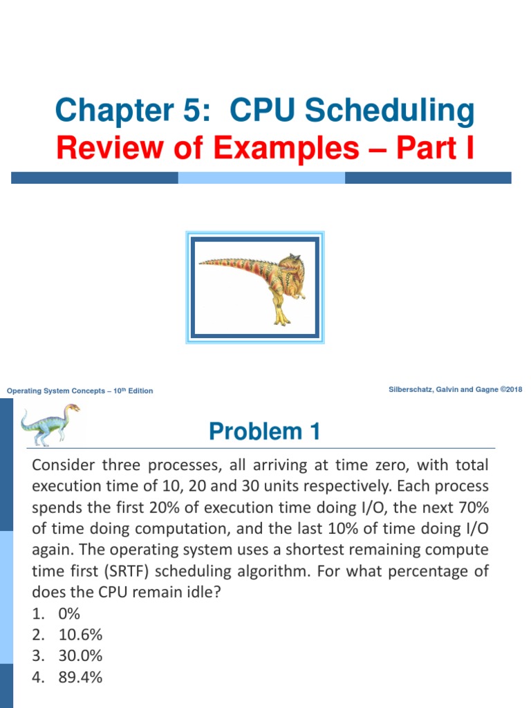 ch5 - Review of Examples (Part I) | PDF | Input/Output | Process (Computing)