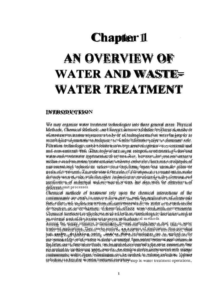 Handbook of Water and Wastewater Treatment Technologies11 | PDF ...