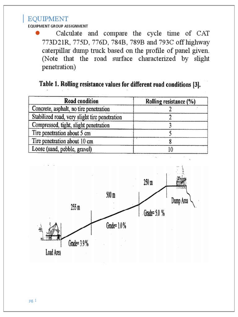 Equipment Calculation | Download Free PDF | Speed | Transport