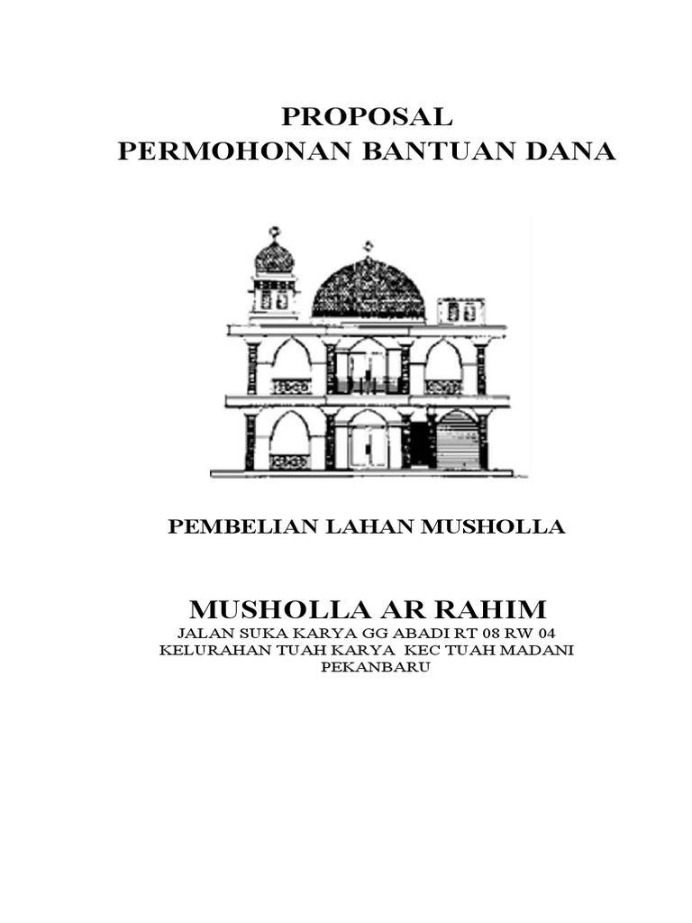 Contoh Proposal Pembelian Lahan Musholla | PDF