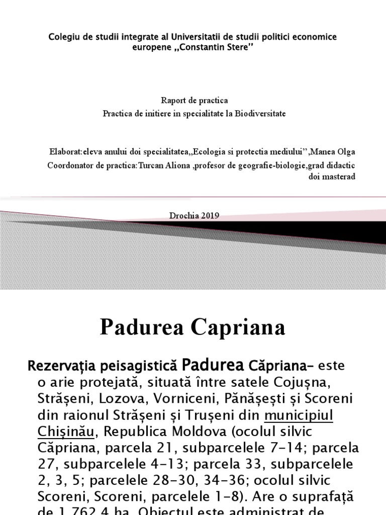 Padurea Capriana | PDF