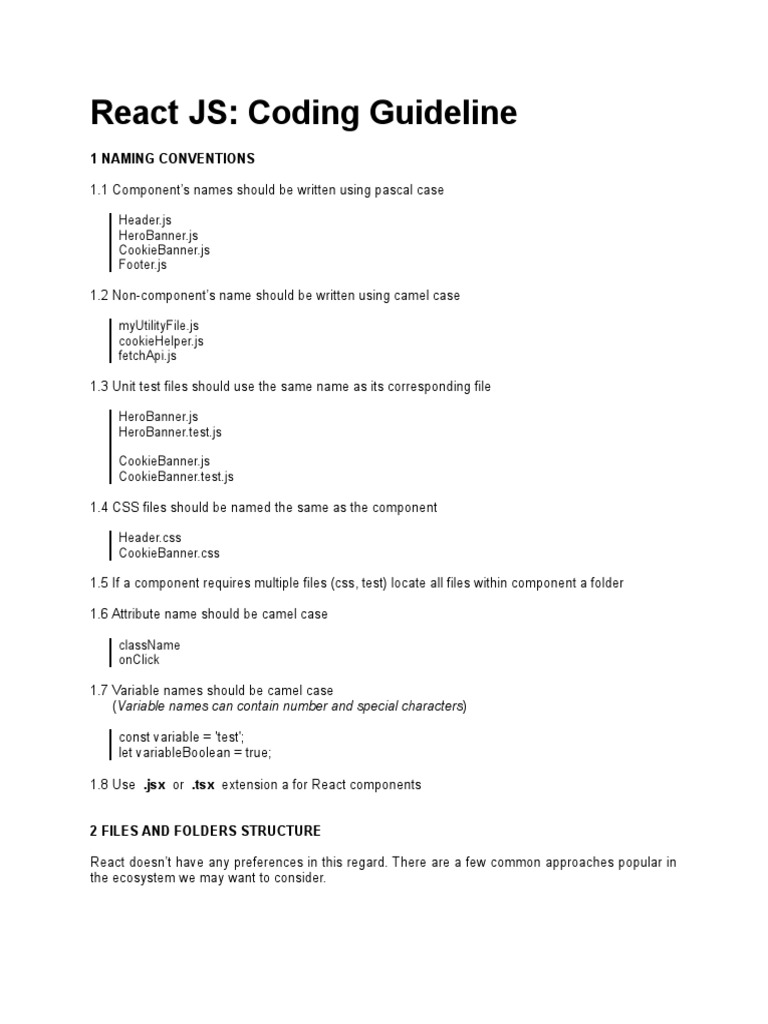 ReactJS - Guideline | PDF | Software Development | Computing