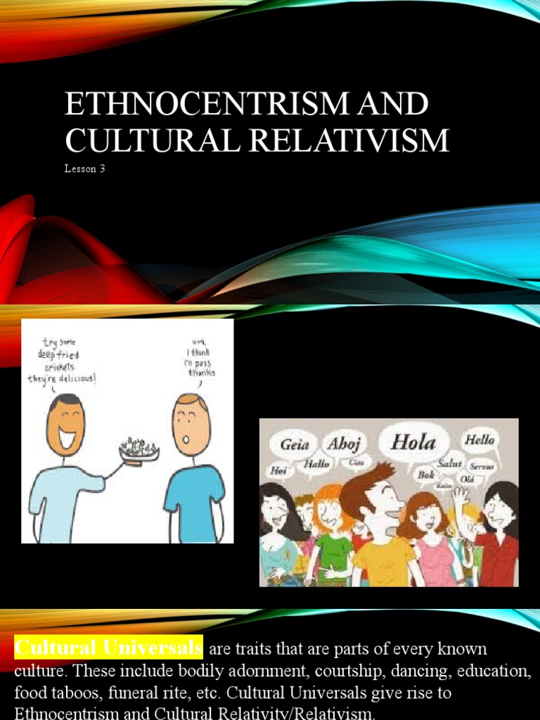 Ethnocentrism vs Cultural Relativism | PDF | Relativism | Philosophical ...