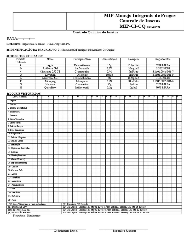 Controle de Pragas MIP-CI-CQ | PDF | Hexapoda | Insetos e seres humanos