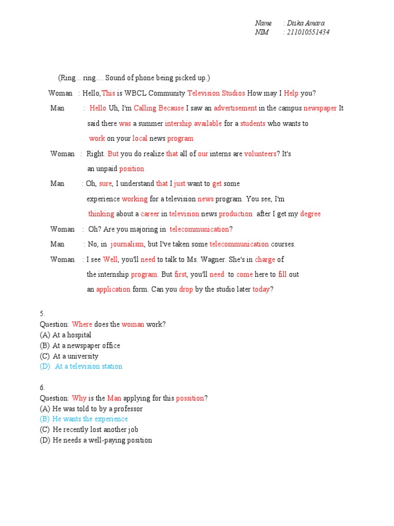 Diska Amara - Exercise 2 | PDF