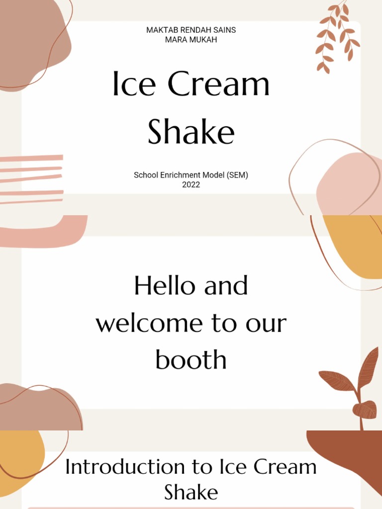 Ice Cream Shake Sem 2022 | PDF