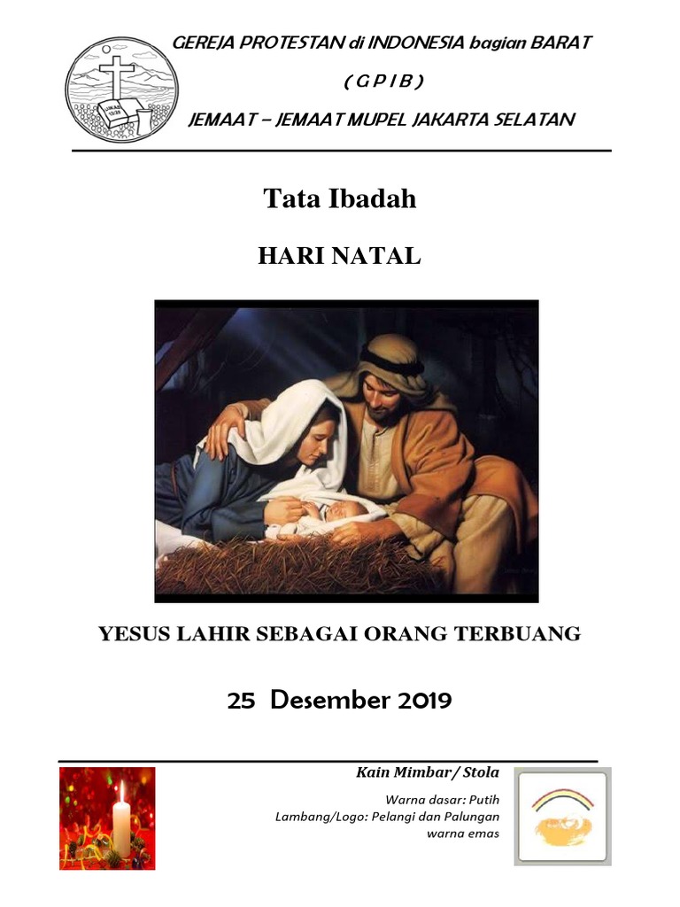 Tata Ibadah Hari Natal 25 Desember 2019 | PDF