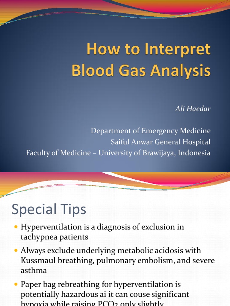 How To Interpret BGA (Ali Haedar) | PDF | Physiology | Intensive Care ...