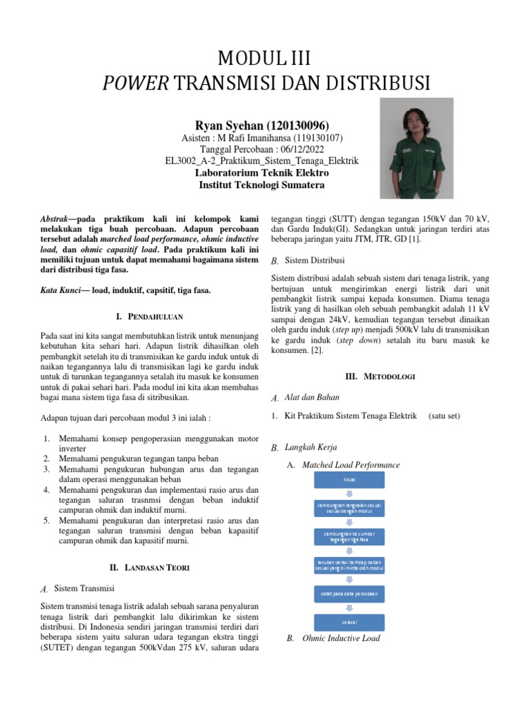 A-2 - 03 - Ryan Syehan - 120130096 - EL 3106 - M Rafi Imani | PDF | Sains & Matematika ...