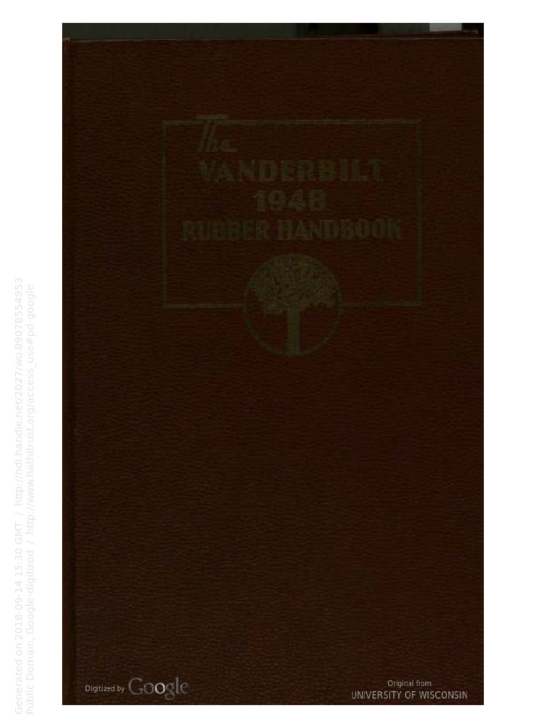 The Vanderbilt Rubber HAndbook | PDF | Natural Rubber | Trees
