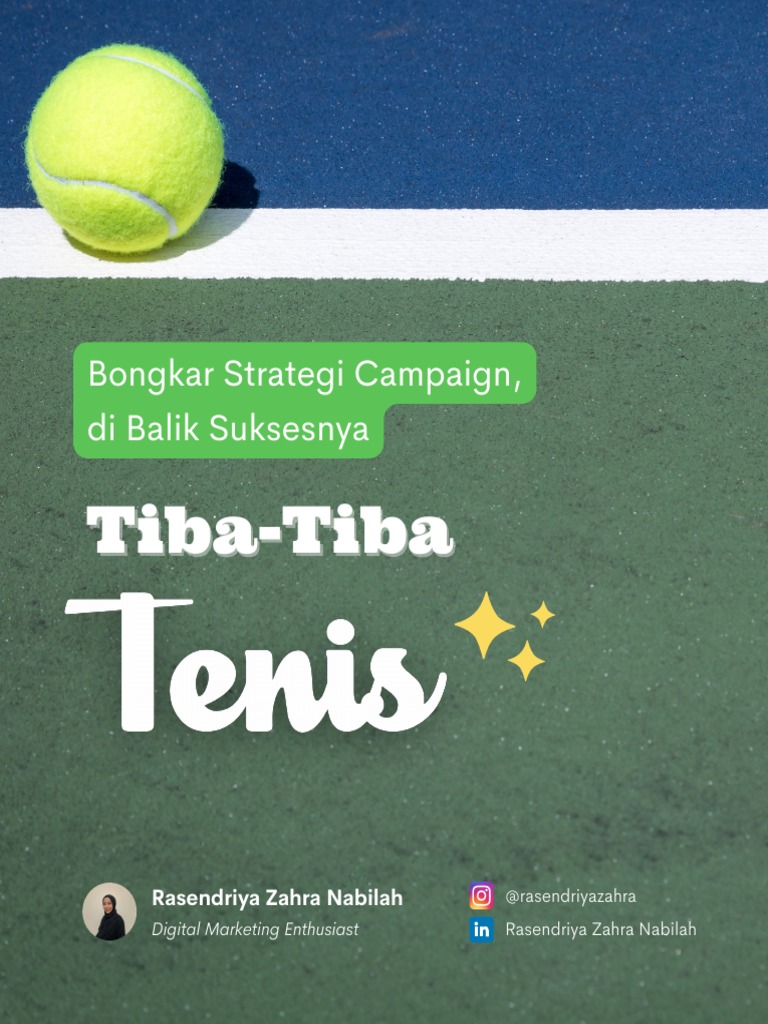 Campaign Tiba-Tiba Tenis (Vindes) | PDF