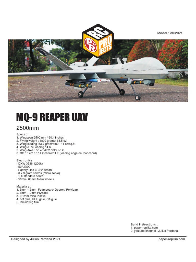 PR MQ9 Reaper A4 | PDF | Aircraft | Materials
