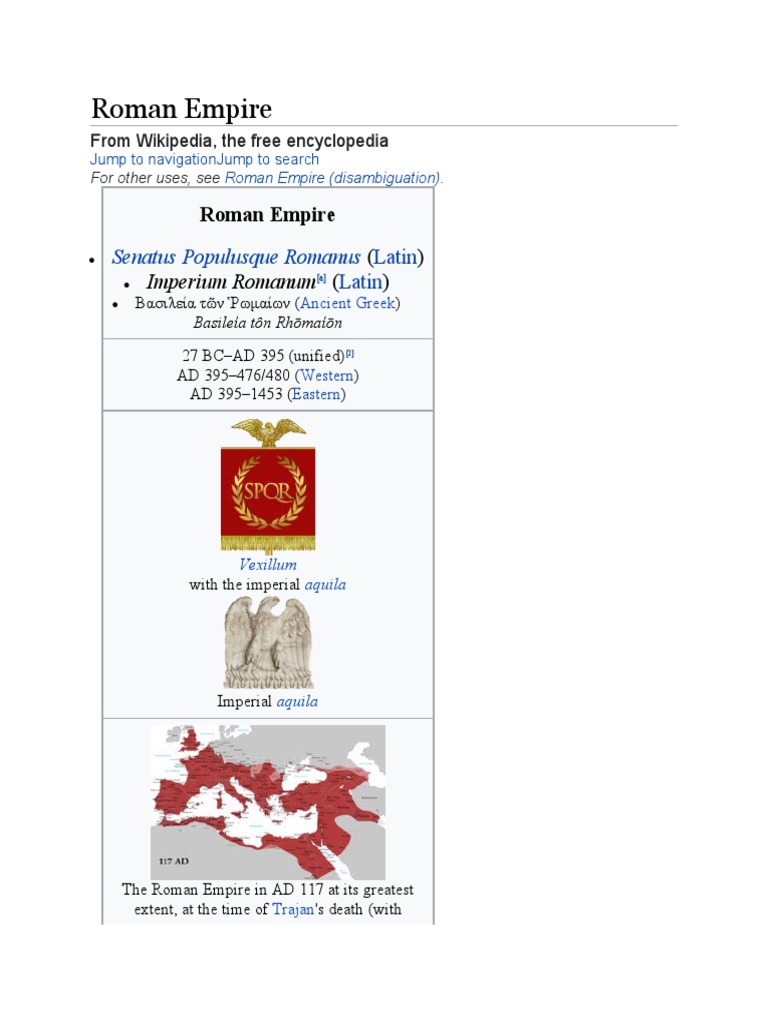 Roman Empire: Senatus Populusque Romanus | Download Free PDF | Roman Empire | Augustus