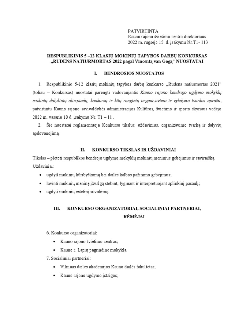 Rudens Natiurmortas 2022 | PDF Rudens Natiurmortas 2022 | PDF