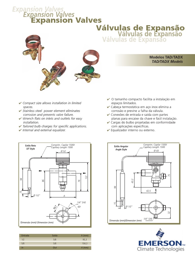 Catálogo de Válvulas de Expansão | PDF