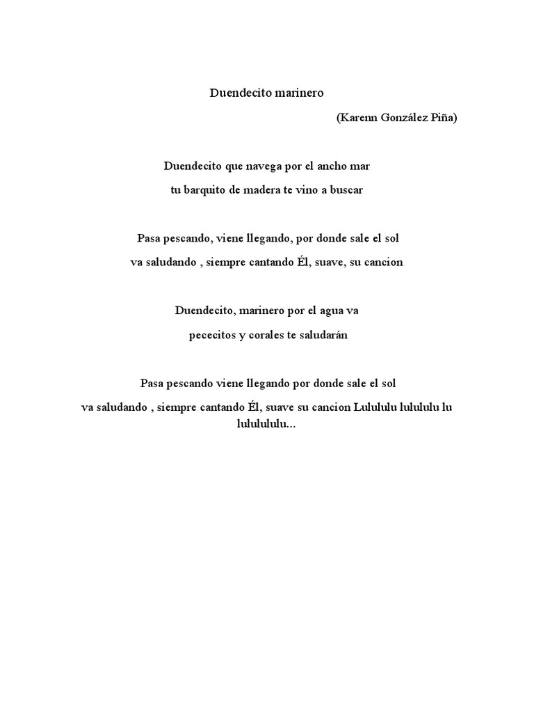 Duendecito Marinero | PDF