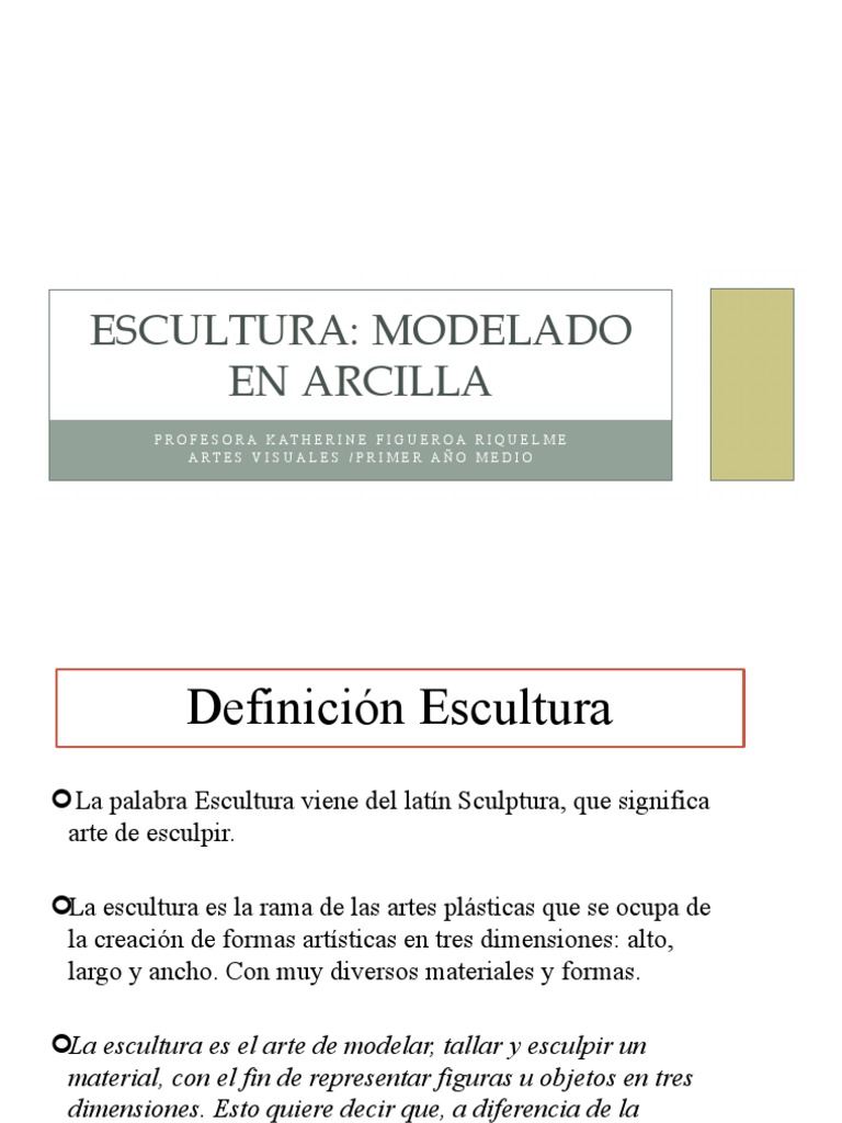 Introducción al Modelado en Arcilla | PDF | Escultura | Arcilla