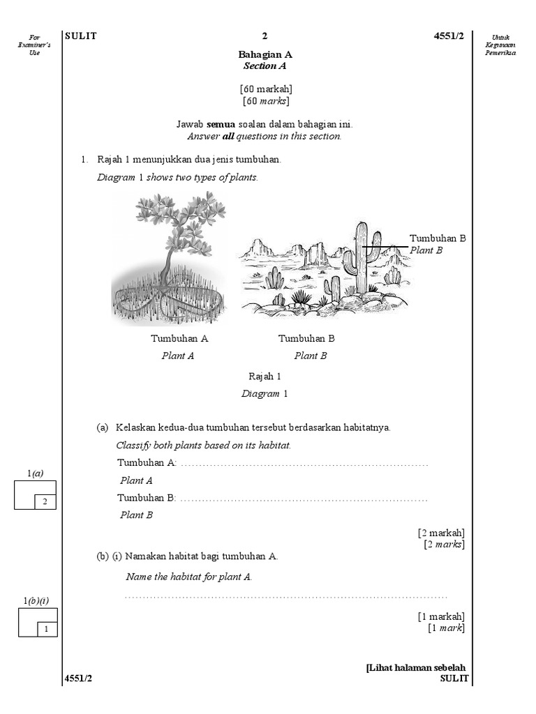 Soalan BIOLOGI 2.pdf SITI NOOR ASSERA BINTI AWANG | PDF