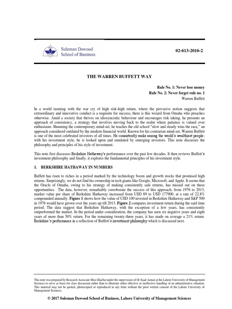 Case Study Investment | PDF | Investing | Book Value Case Study Investment | PDF | Investing | Book Value