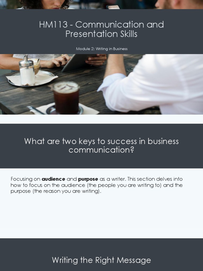 Comm PresentSkills Lect04 | PDF | Communication | Receipt