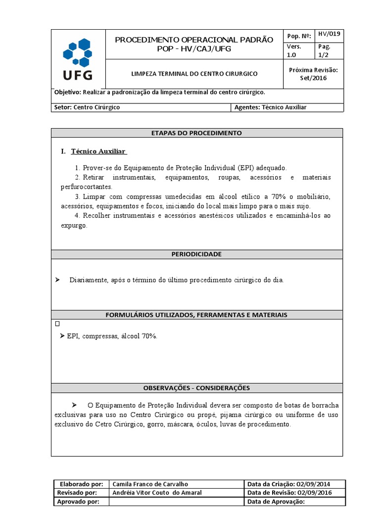19 - Pop Limpeza Terminal Do CC. | PDF | Remédio | Segurança