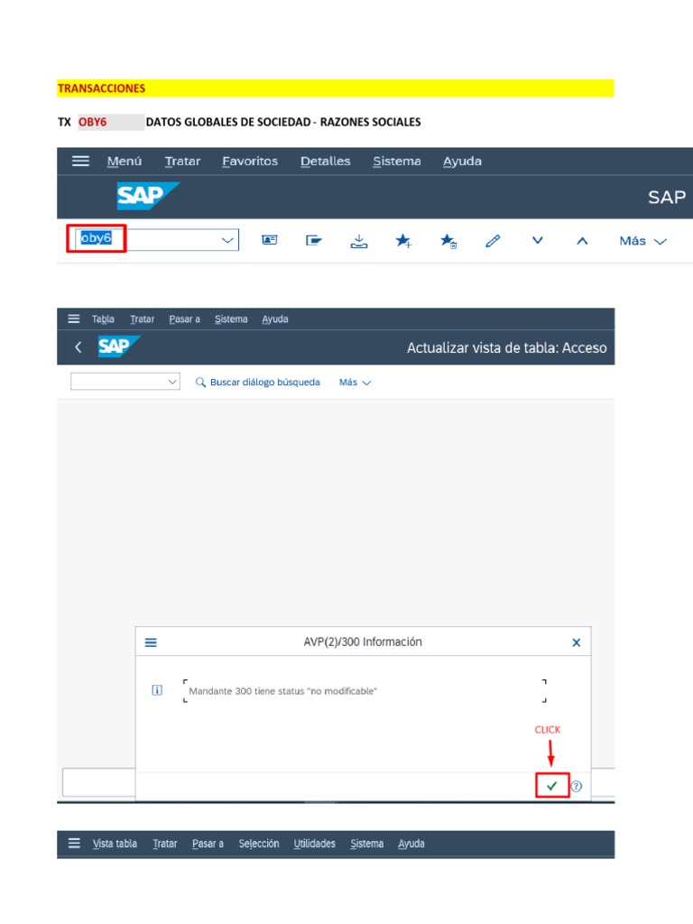 Transacciones Sap | PDF
