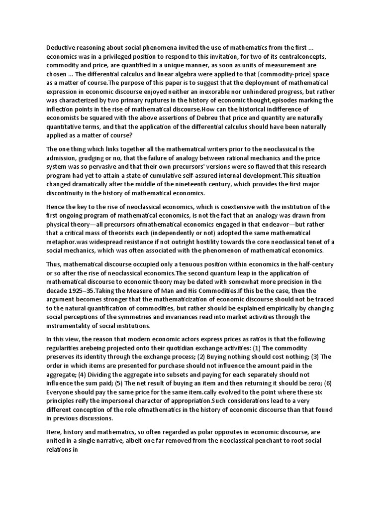 Assignment Summary Eko Mate | PDF | Economics | Neoclassical Economics