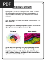Class 12 Chemistry Investigatory Project On Dyes | PDF | Dye | Dyeing
