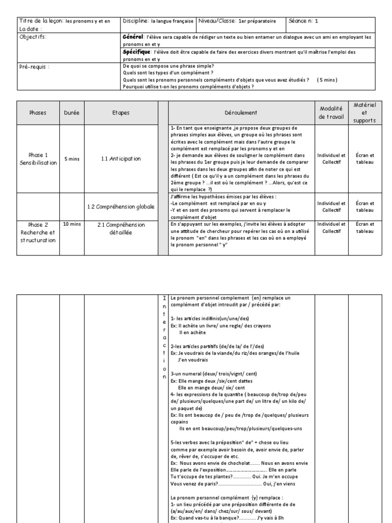 Fiche de Preparation Vierge | PDF | Sciences cognitives | Grammaire