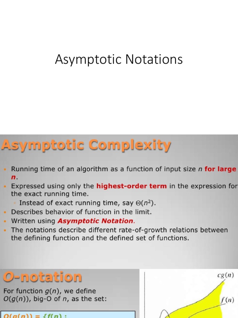 Unit - 1 - Asymptotic Notations | PDF Unit - 1 - Asymptotic Notations | PDF