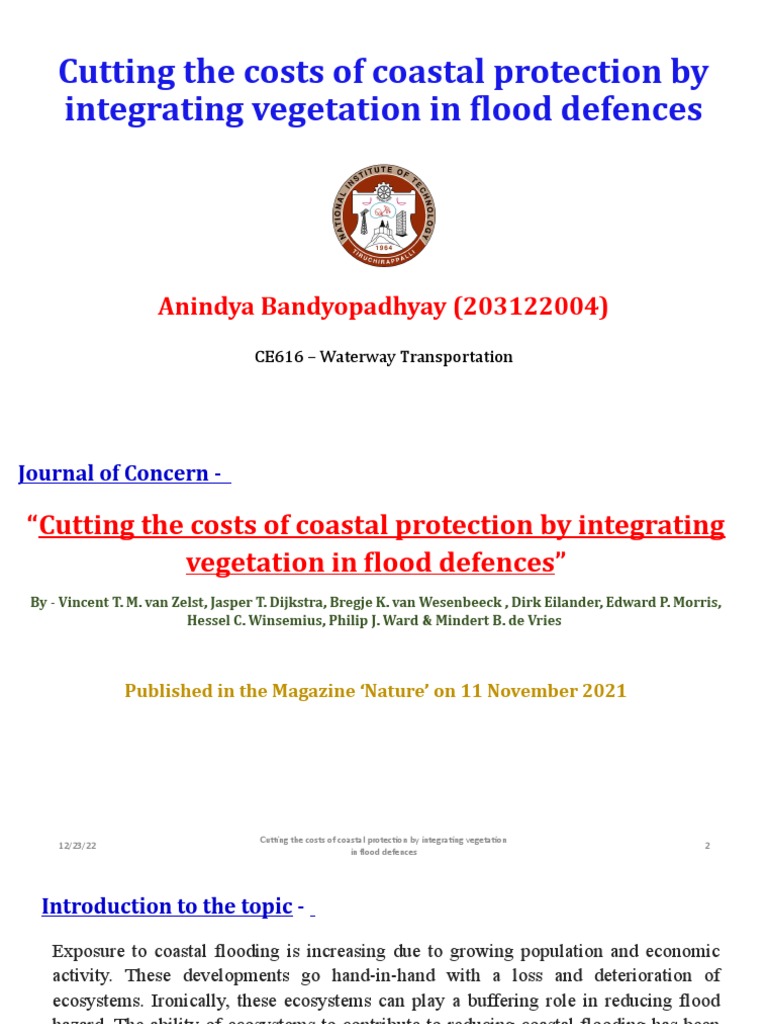 Cutting The Costs of Coastal Protection by Integrating Vegetation in ...