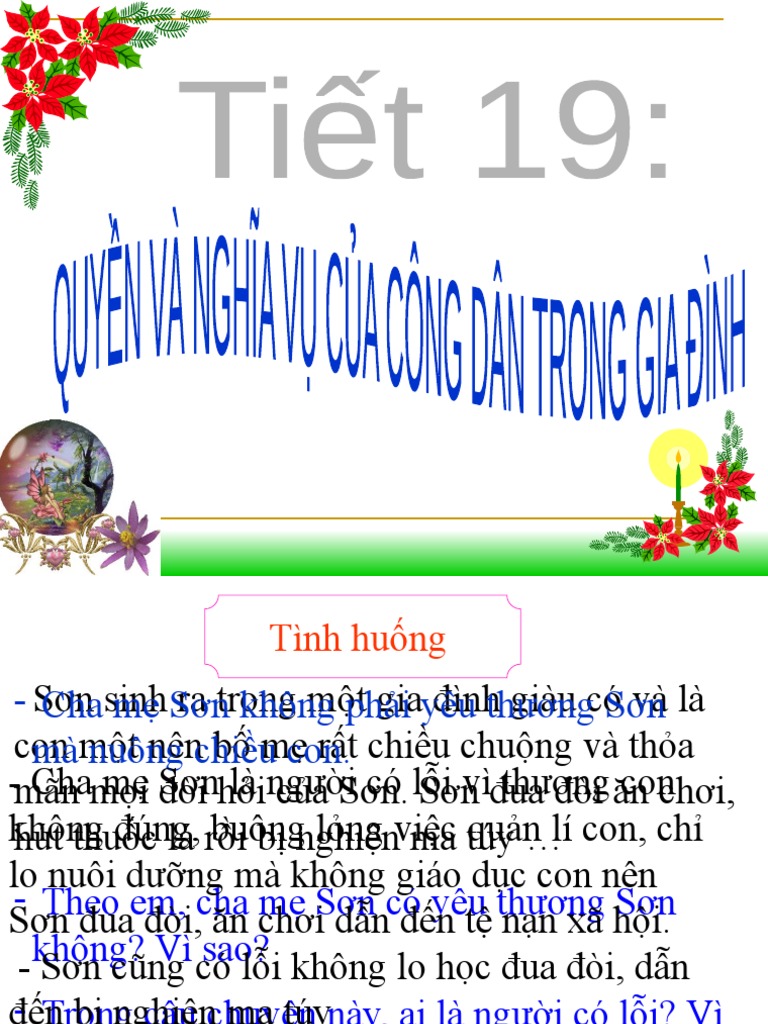 Bai 12 Quyen Va Nghia Vu Cua Cong Dan Trong Gia Dinh | PDF