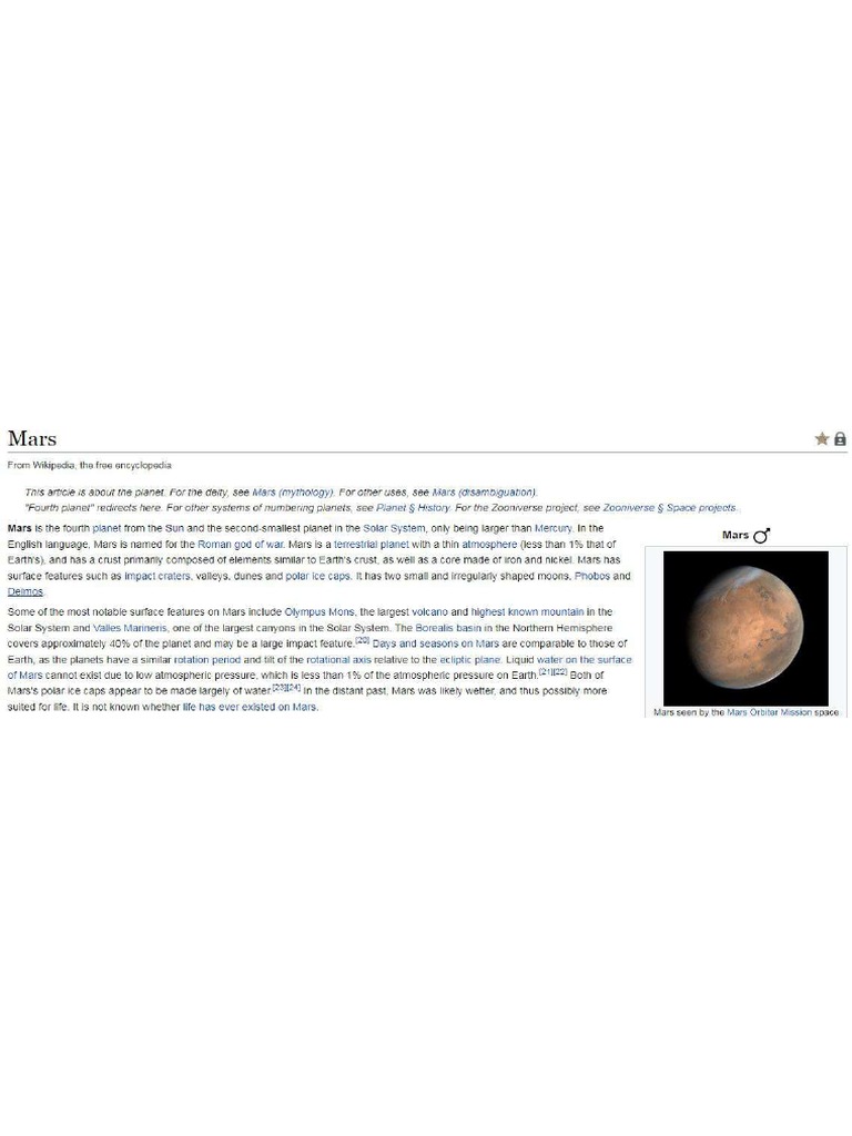 Mars | PDF