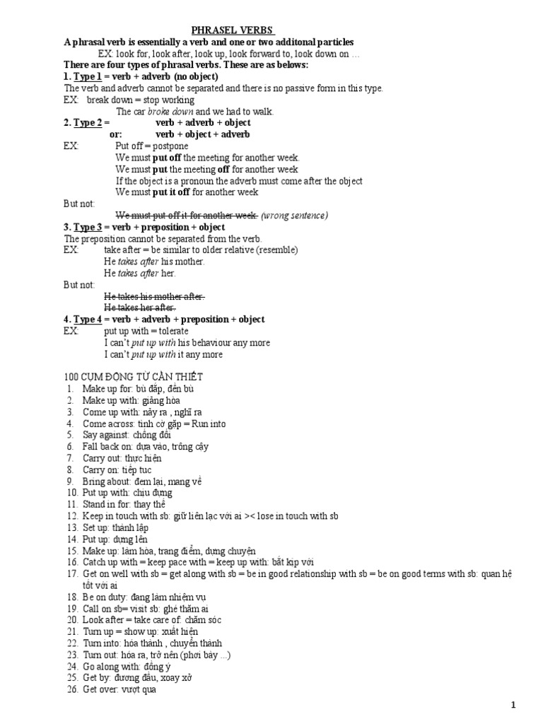 7.phrasal Verbs HS | Download Free PDF | Verb | Syntax