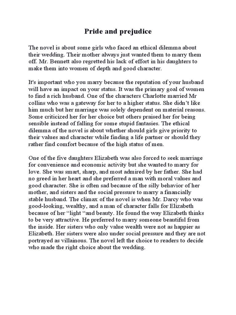 Pride and Prejudice | PDF