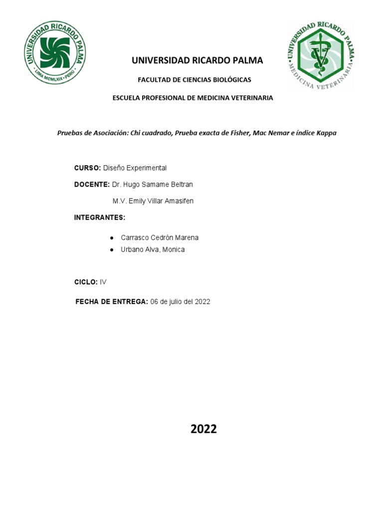 Universidad Ricardo Palma | PDF | Estadísticas | Muestreo (Estadísticas)