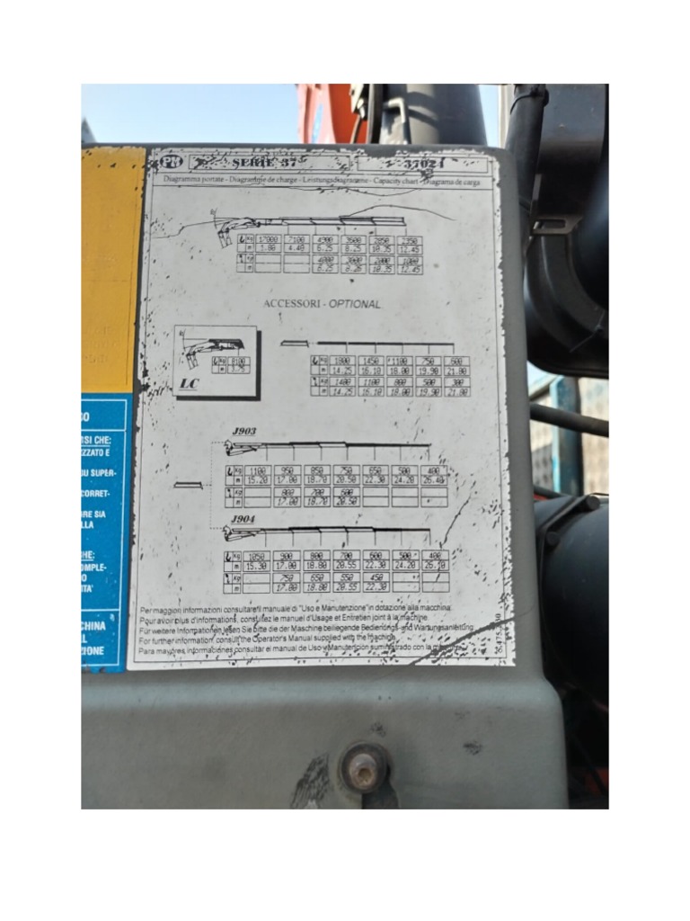PM-37024 Load Chart | PDF