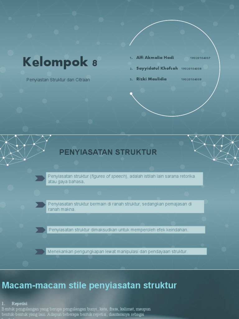 Kelompok 8 Penyiasatan Struktur Dan Citraan | PDF