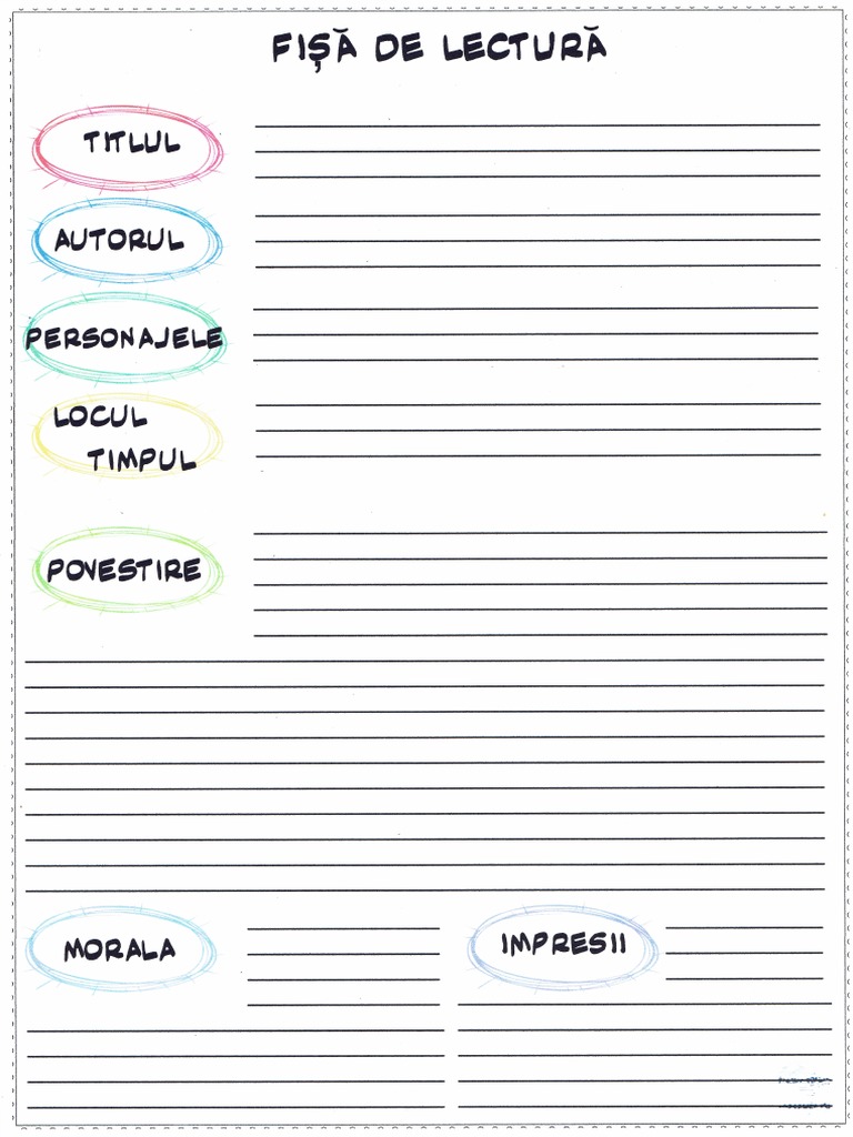 Fisa de Lectura | PDF