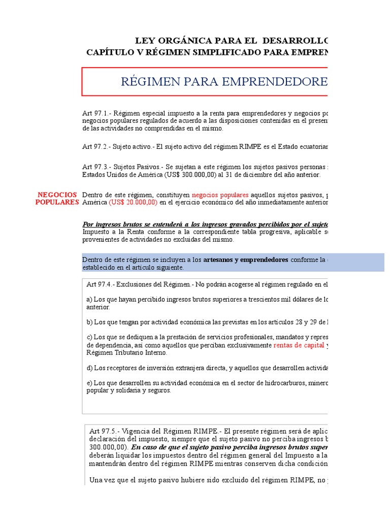 Ejercicios RIMPE | PDF | Impuestos | Impuesto sobre la renta