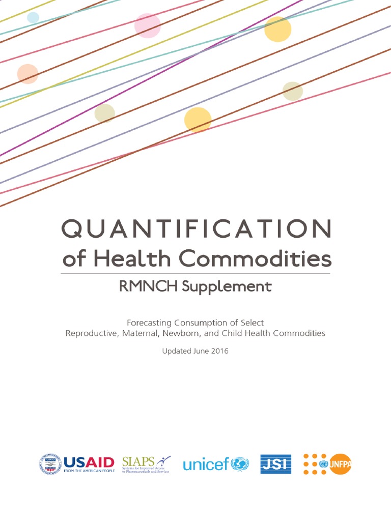 Quantification of Health Commodities 6-11-16 3 | PDF | Health Care ...