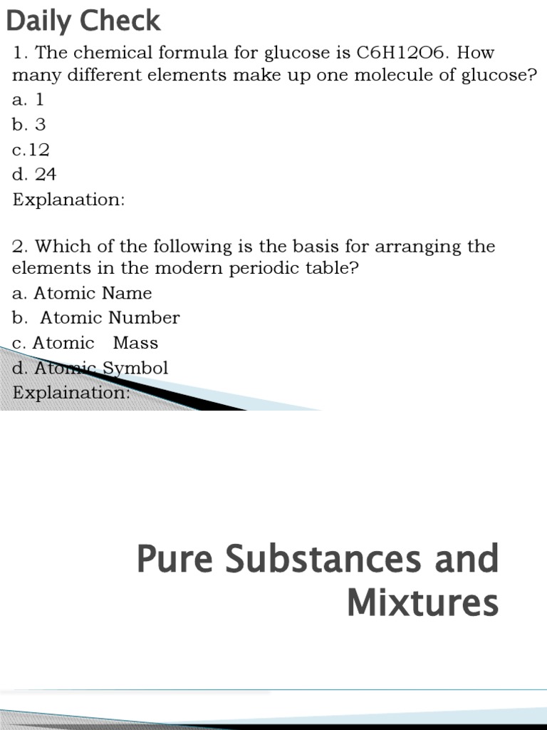 Mixturesand Pure Substances | PDF | Mixture | Solubility