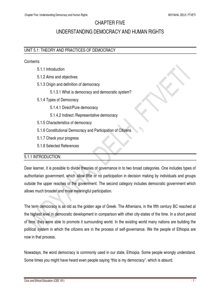 Chapter 5 | PDF | Democracy | Political Ideologies