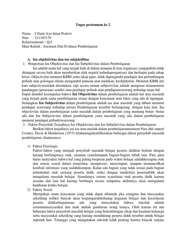 Tugas Pertemuan Ke 2 | PDF