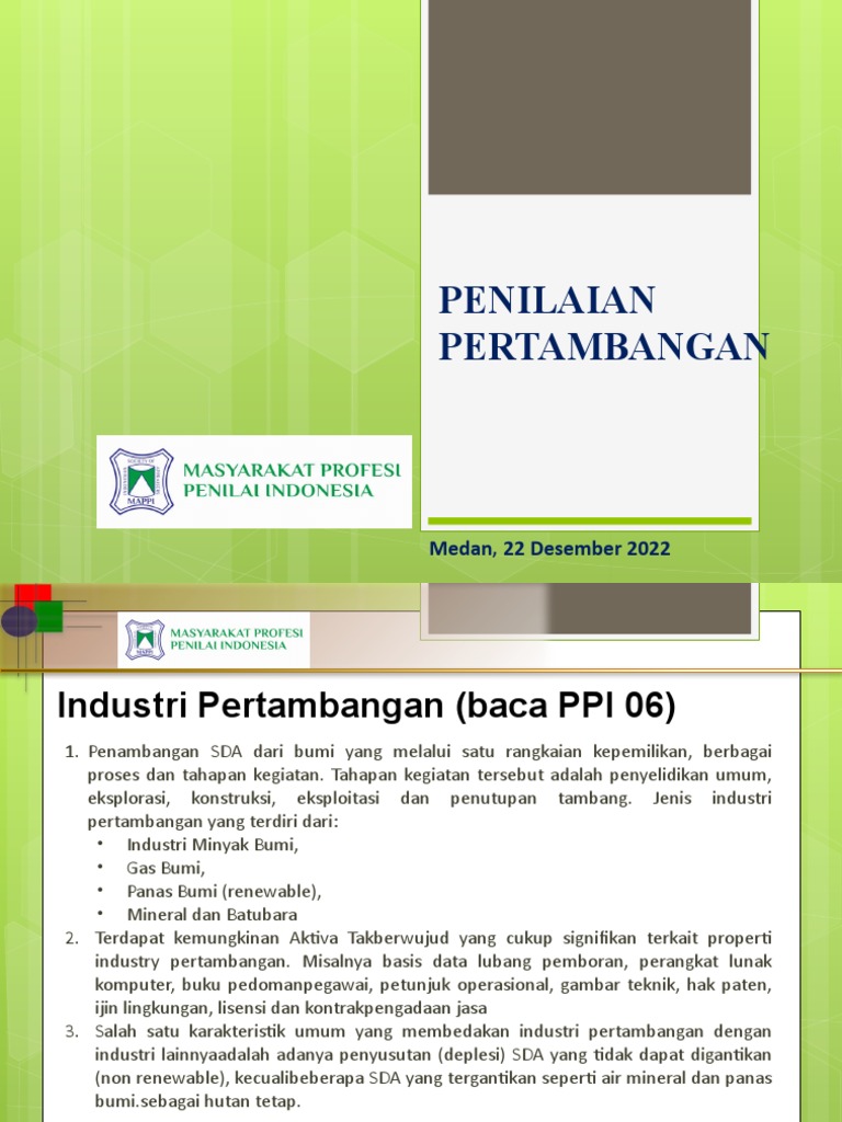 Penilaian Tambang USU | PDF