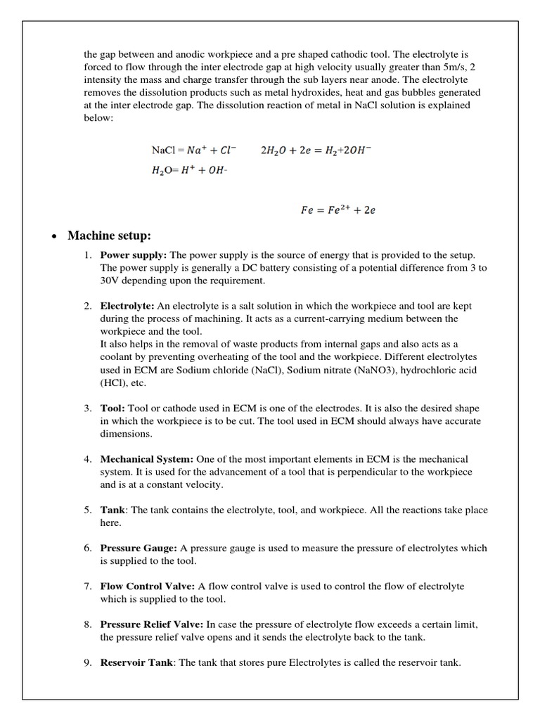 A Detailed Study Report On Working Principle, Setup, Process Parameters ... A Detailed Study Report On Working Principle, Setup, Process Parameters ...