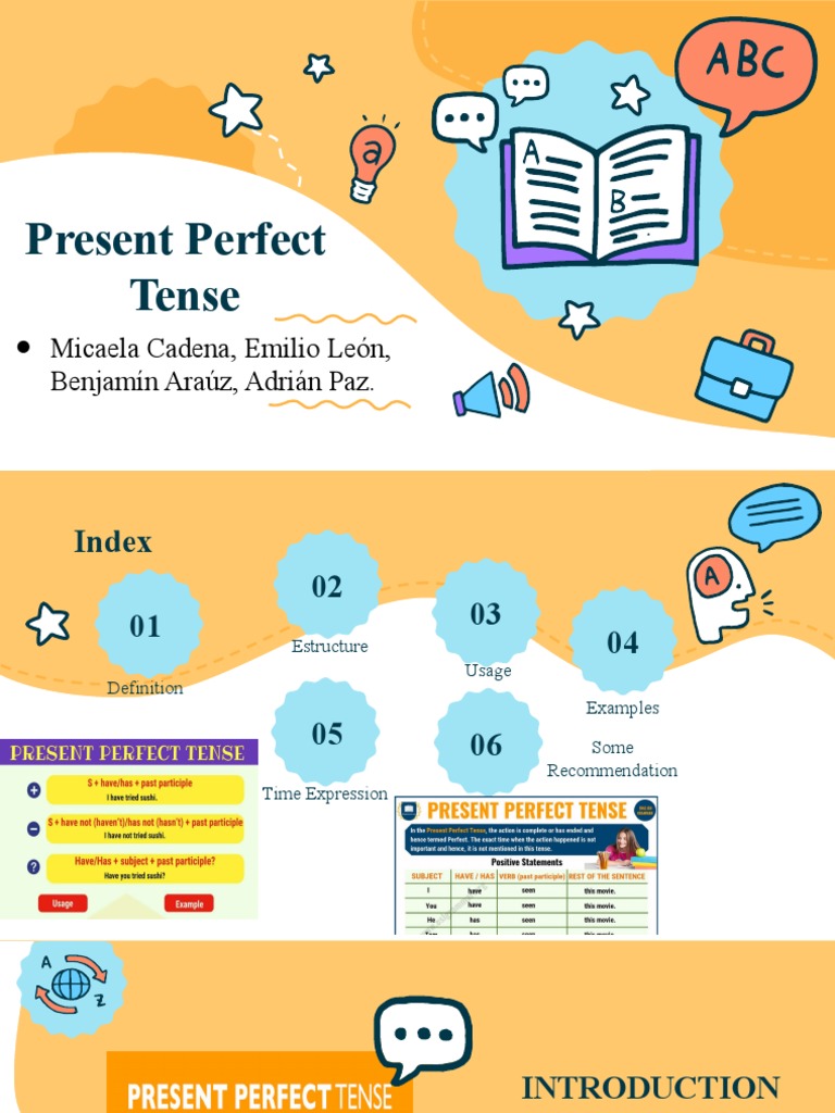 Present Perfect Tense | PDF | Perfect (Grammar) | Grammatical Tense